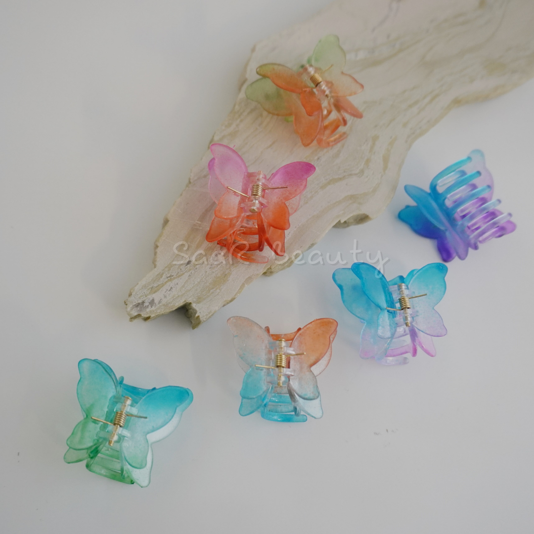 MINI BUTTERFLY CLAW CLUTCHER GRADIANT COLOURS – SAAR BEAUTY